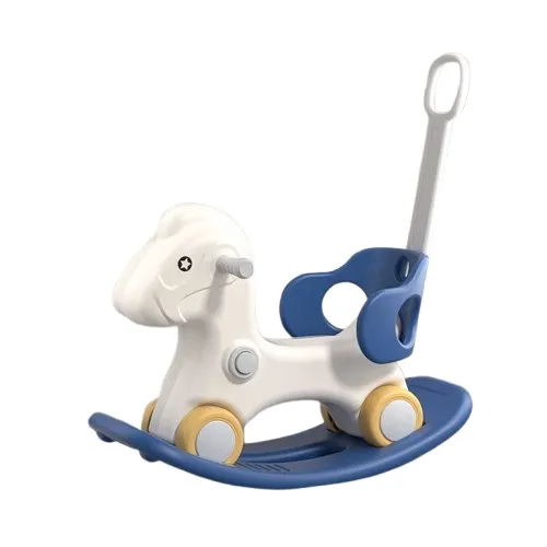 Child rocking horse 3-in-1 with parental control - blue - AlaBala.BG