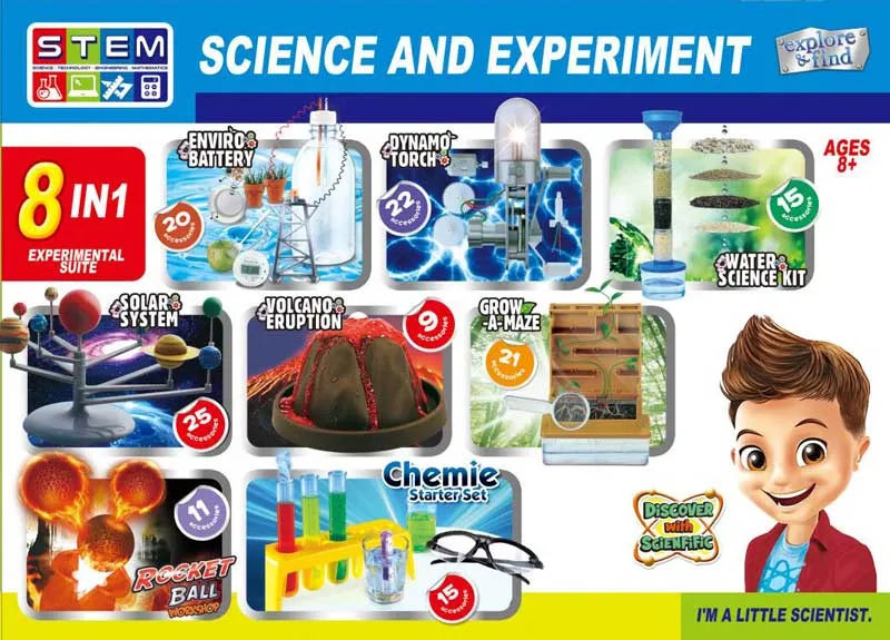 STEAM set 8 in 1, The Young Scientist - AlaBala.BG